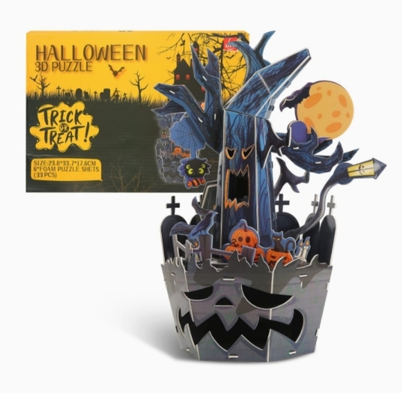 Toys | Halloween Puzzle Haunted House 3d Craft Kit For Kids 3d ...